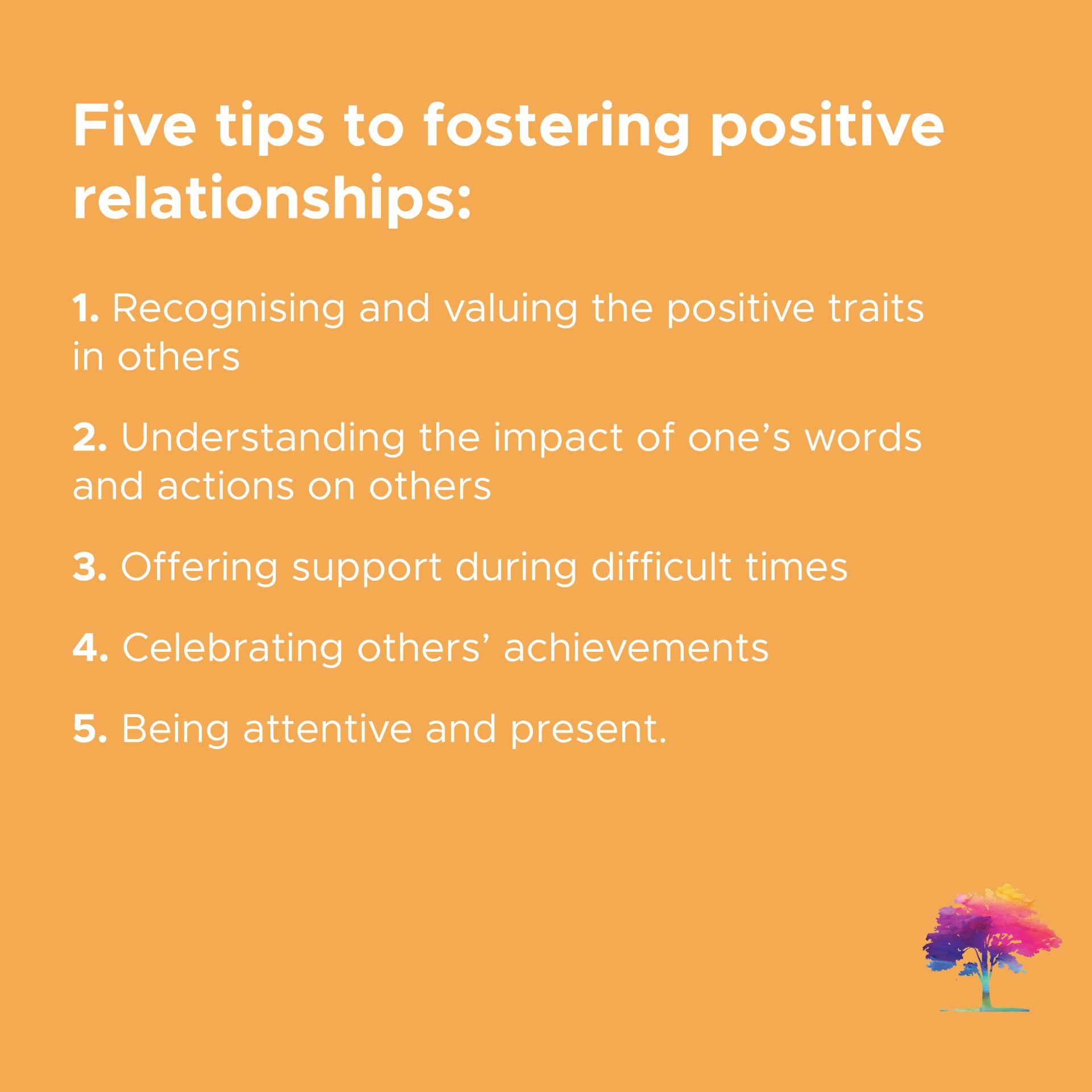 Five tips to fostering positive relationships: - Upper Hunter Where ...