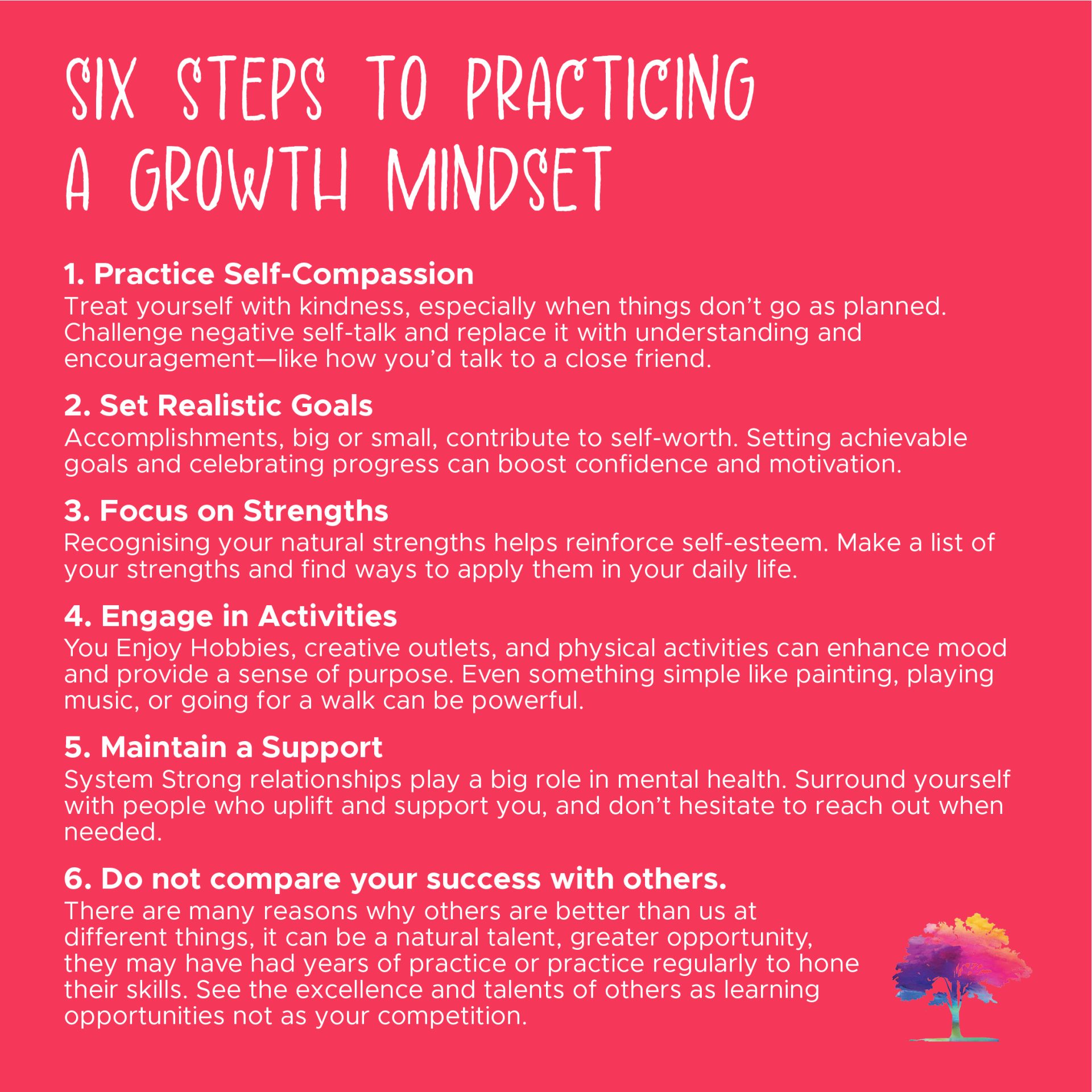 Six Steps to Practicing a Growth Mindset - Upper Hunter Where There's a ...